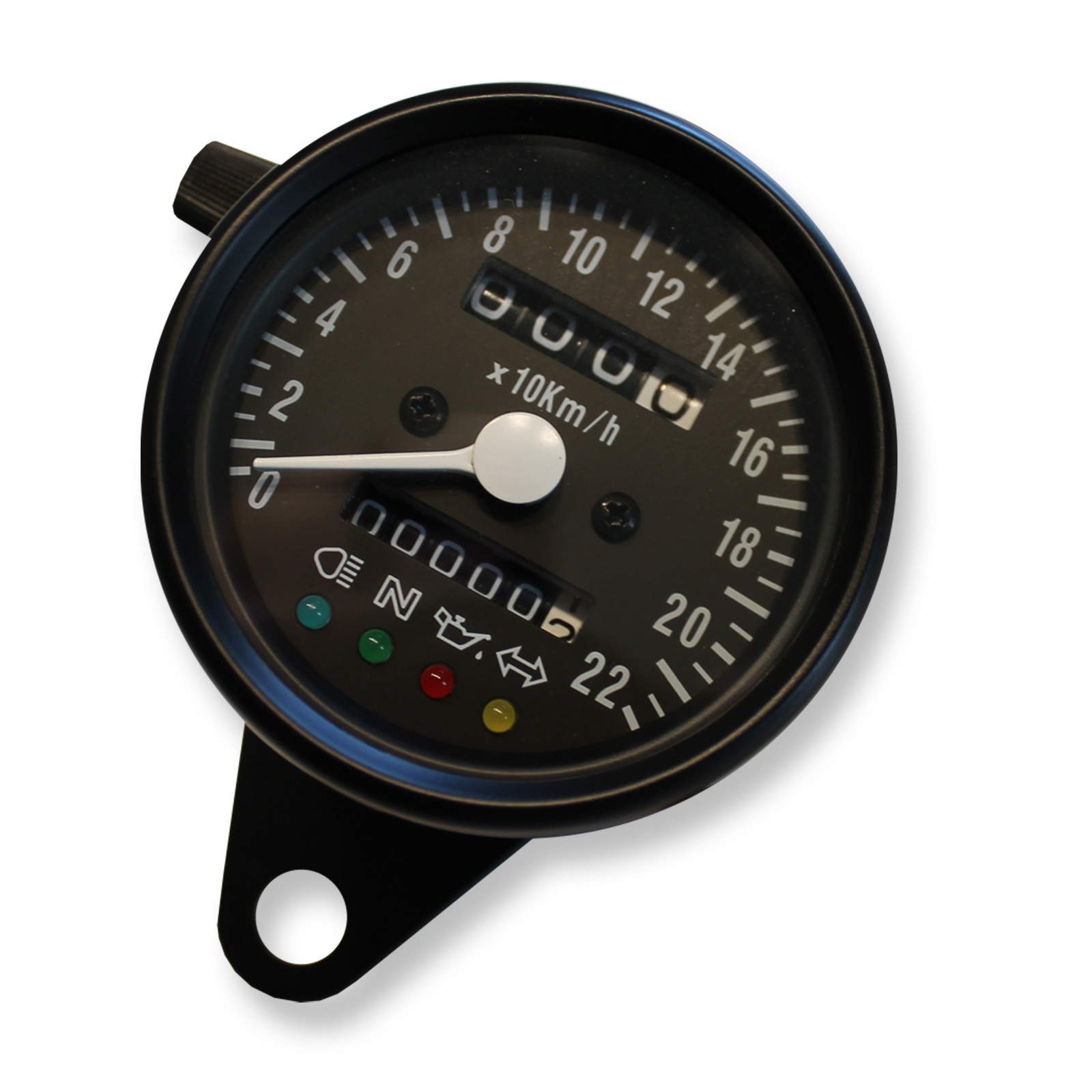 Einbau Tachometer mini Tacho schwarz matt 60mm km/h 12V Motorrad Custom ... Einbau Tachometer mini Tacho schwarz matt 60mm km/h 12V Motorrad Custom ...